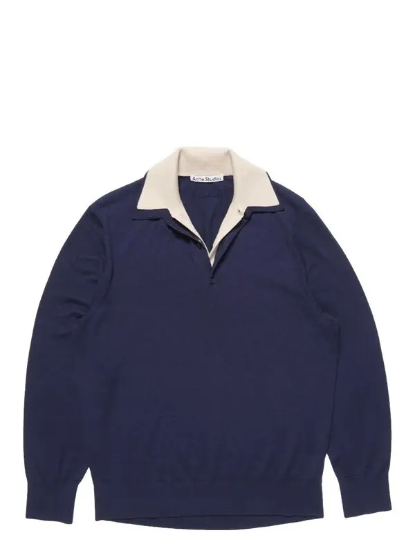 Acne Studios Silk Layered Polo Shirt - Multicolor