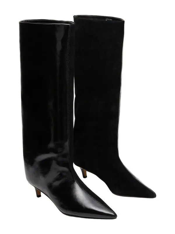 Steve Madden Lysara Knee High Boots - Black Multi