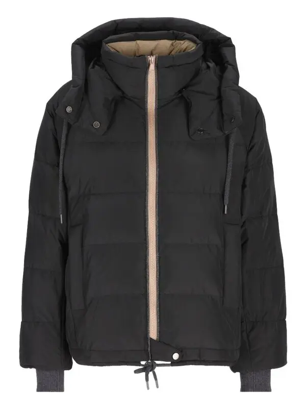 Brunello Cucinelli Hooded Down Jacket - Black