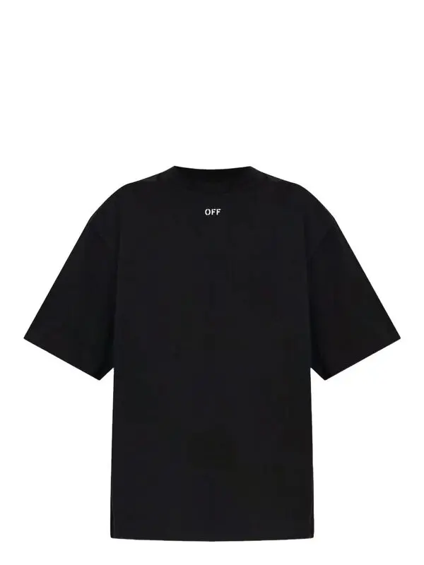 Off-White Logo-print Arrows Motif T-shirt - Black