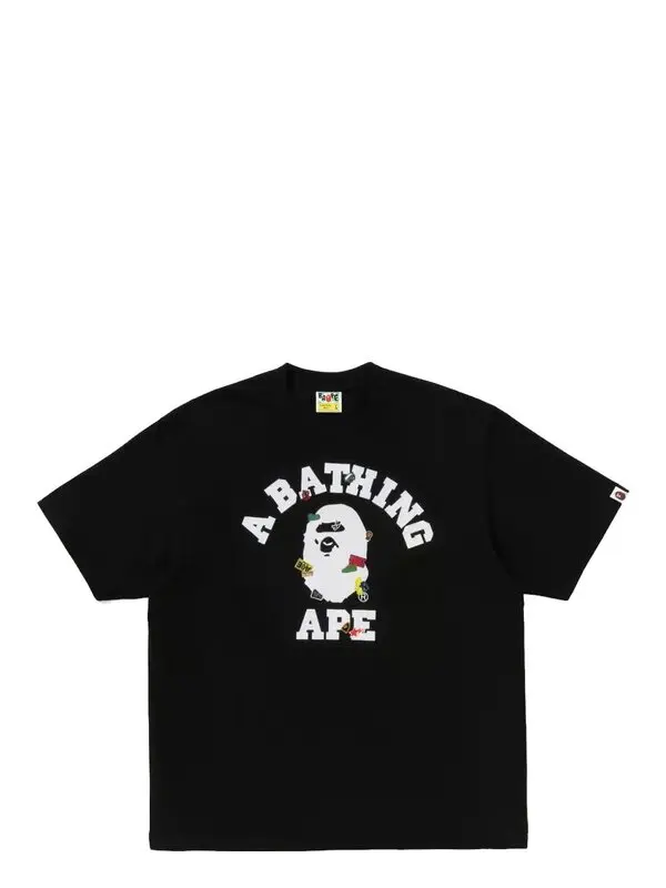 A BATHING APE Logo-print Short-sleeve T-shirt - Black