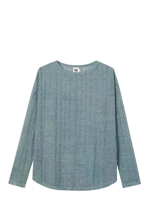 B+AB Ladder-knit Long-sleeve Top - Blue