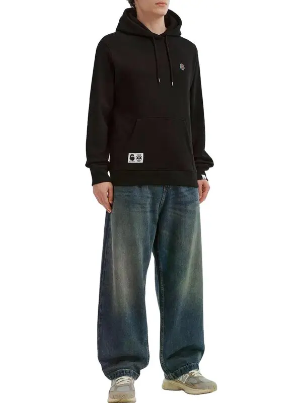 FINGERCROXX Logo-patch Hoodie - Black