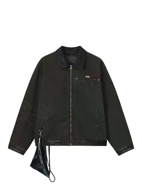 MUSIUM DIV. Logo-patch Zip-up Jacket - Grey