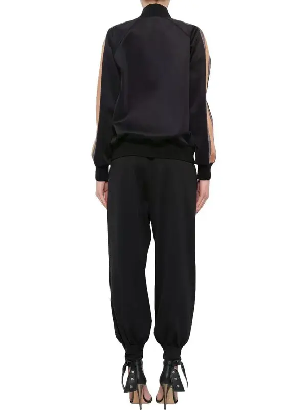 Marc Jacobs Side-stripe Zip-up Jacket - Black