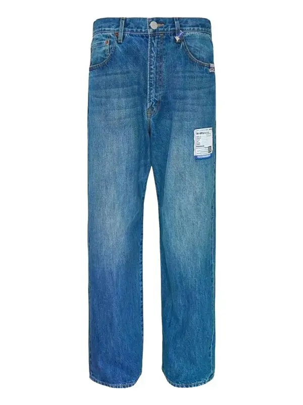 Mihara Yasuhiro Hard-washed Selvedge Jeans - Blue