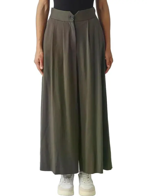 MEIMEIJ Pleated Palazzo Pants - Grey