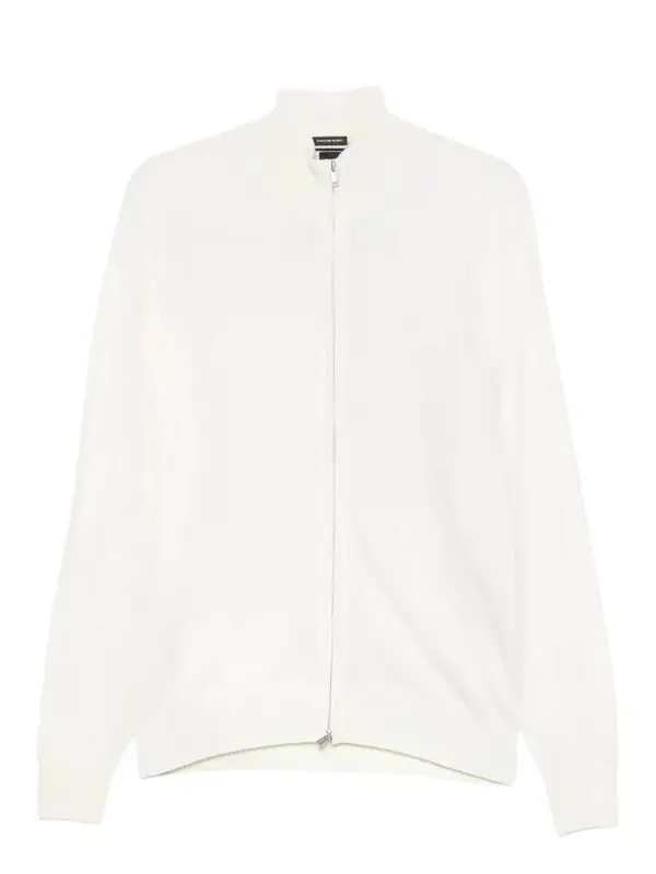 BOSS Balonso Zip-up Cardigan - Neutrals
