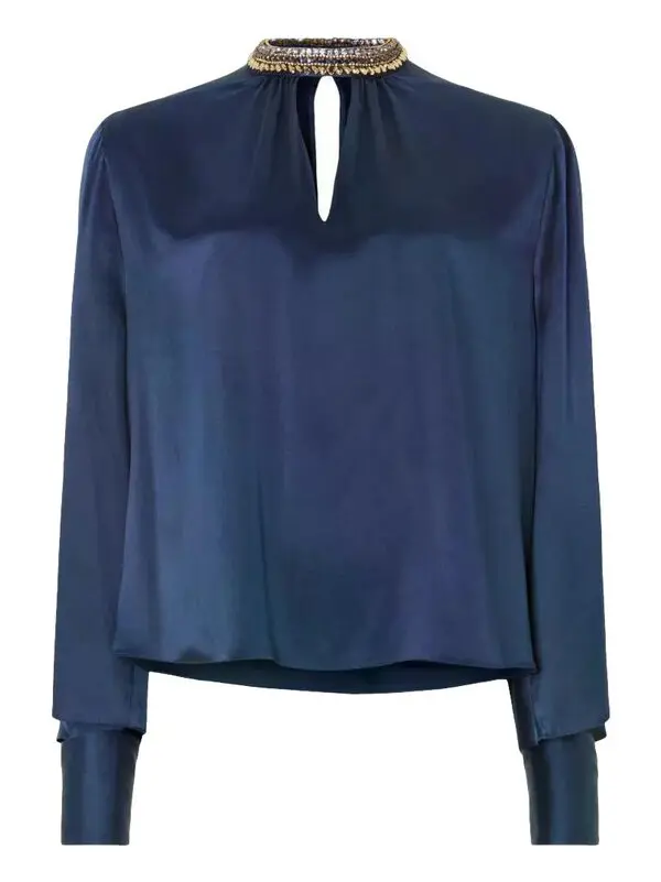 TEMPERLEY LONDON Beatrice Blouse - Blue
