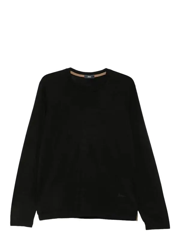 Herno Logo-plaque Long-sleeve T-shirt - Black