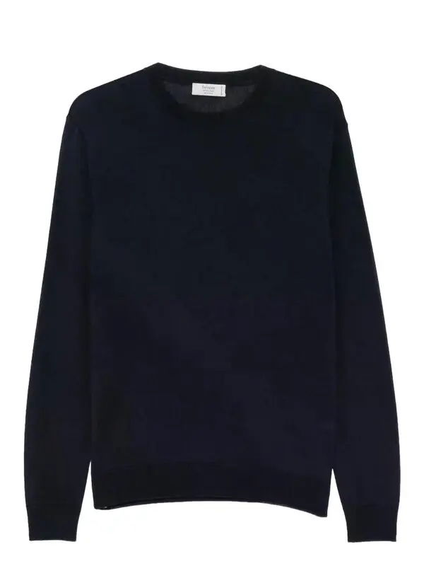 FERRANTE Crew-neck Long-sleeve Sweater - Blue