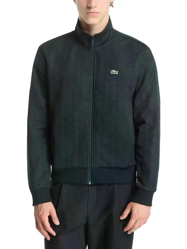 Lacoste Paris Monogram-jacquard Track Jacket - Green