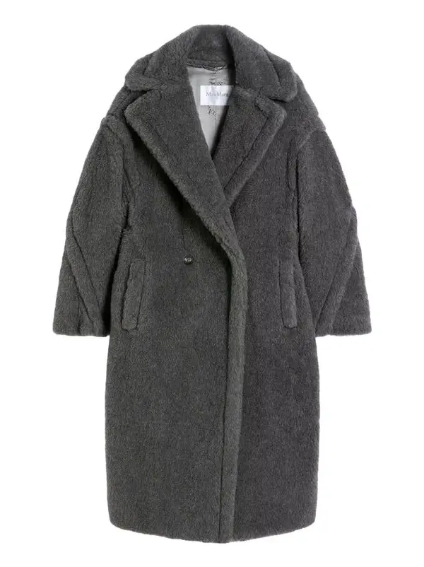 Max Mara Teddy Bear Double-breasted Coat - Grey