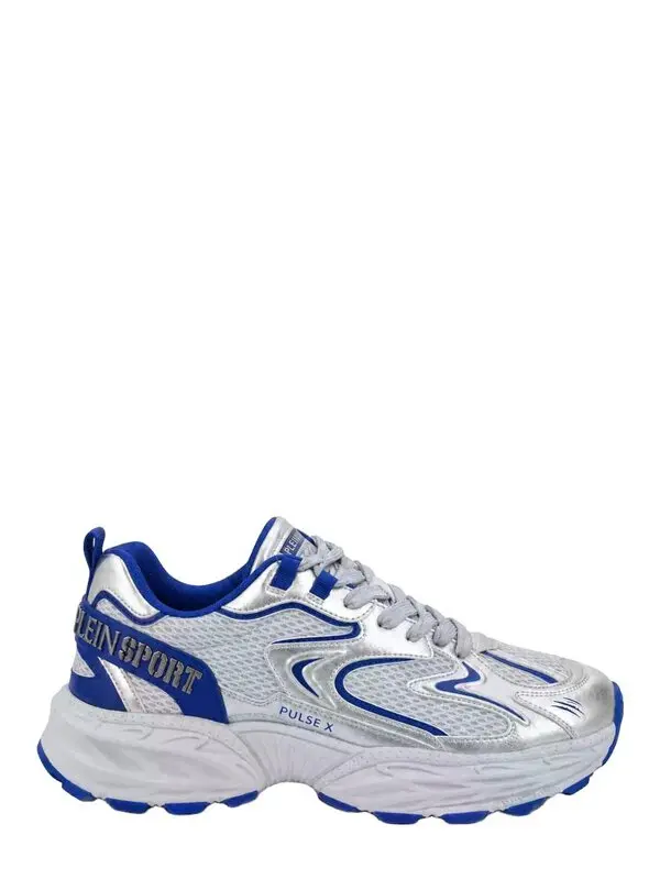PLEIN SPORT The Pulse X Metallic Sneakers - Grey