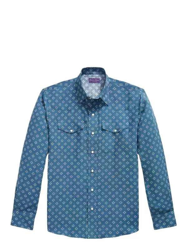 Ralph Lauren Purple Label Relaxed-fit Western Shirt - Blue