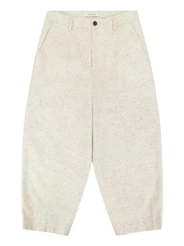 ENTIRE STUDIOS Speckled Carrot Croped Trousers - Neutrals