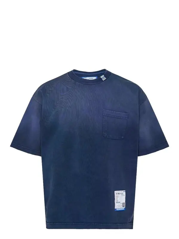Mihara Yasuhiro Sun Faded Like Distressed T-shirt - Blue