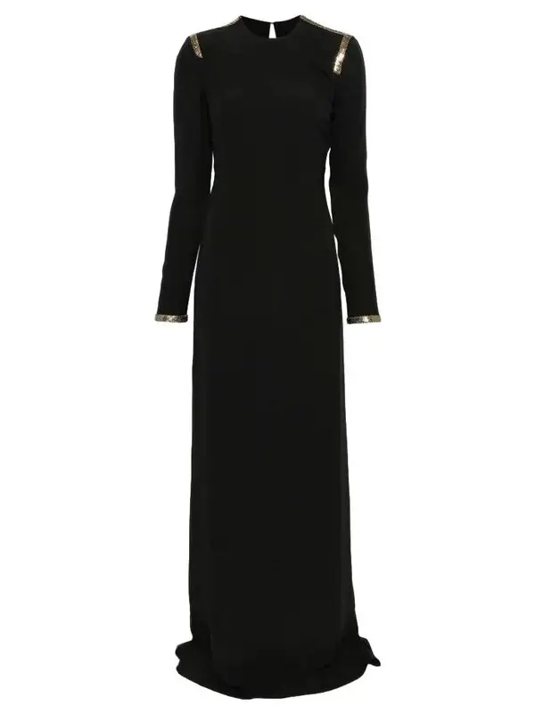 TOM FORD Embellished Open-back Dress - Black