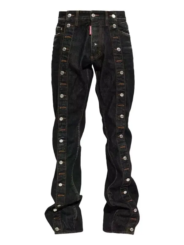 Dsquared2 American Button-detail Jeans - Black