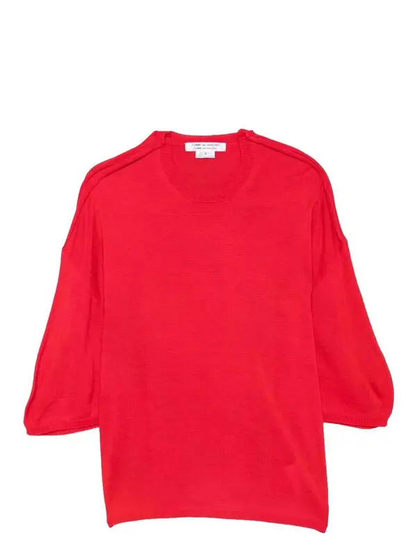 Comme Des Garçons Cut-out Drop-shoulder Sweater - Red