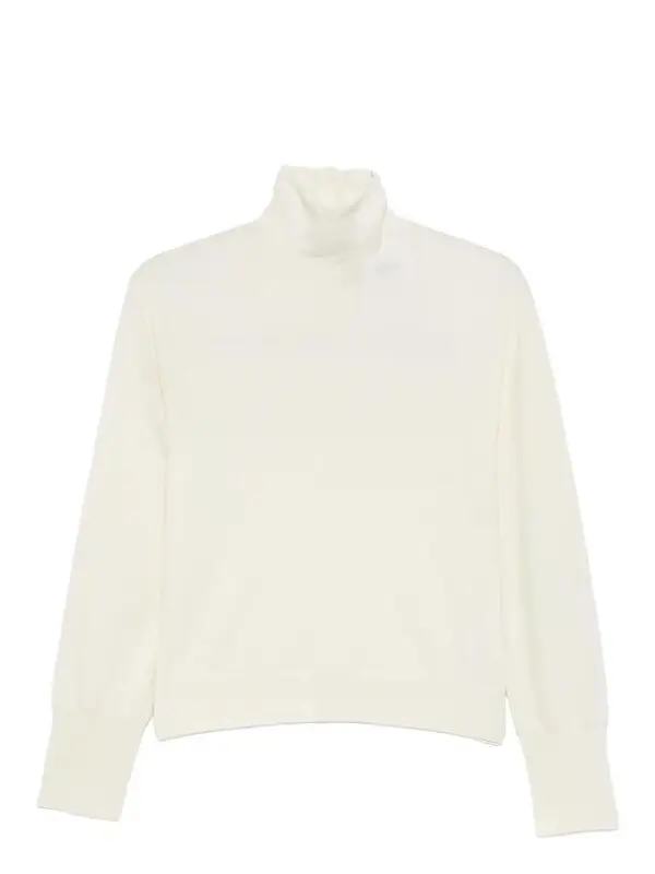 Erika Cavallini Boris Button-back Roll-neck Sweater - Neutrals