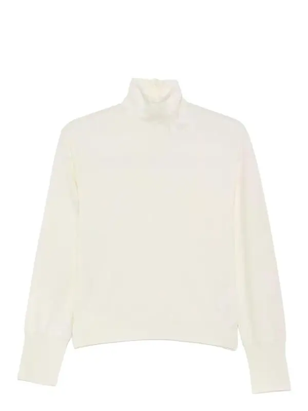 Erika Cavallini Boris Button-back Roll-neck Sweater - Neutrals