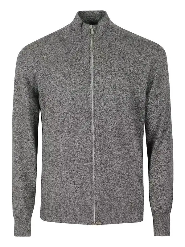 Brunello Cucinelli Zip-up Cashmere Sweater - Grey