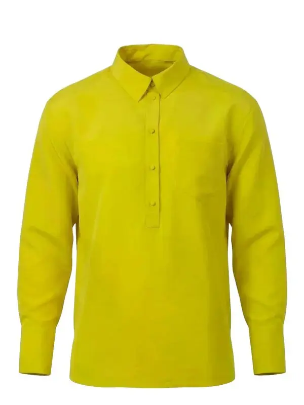 Valentino Garavani Button-fastening Pocket Blouse - Yellow