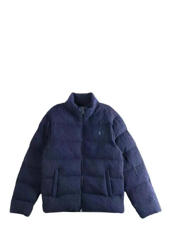 Polo Ralph Lauren Cable-knit Padded Sweater Jacket - Blue