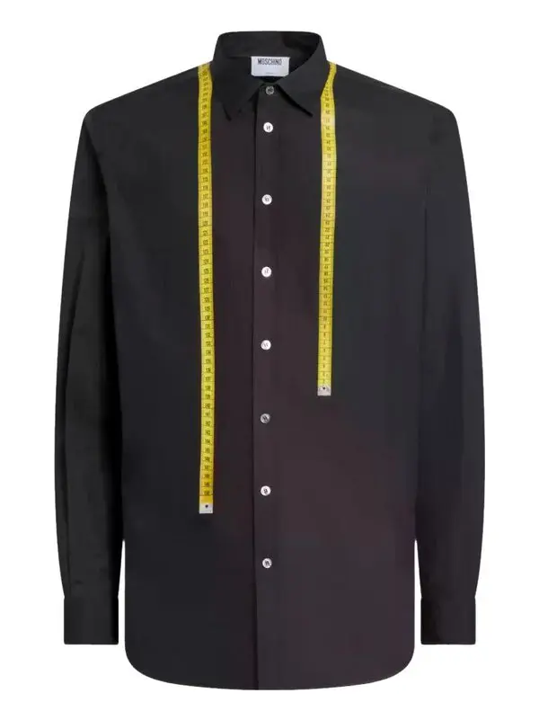 Moschino Printed Cotton-poplin Shirt - Black