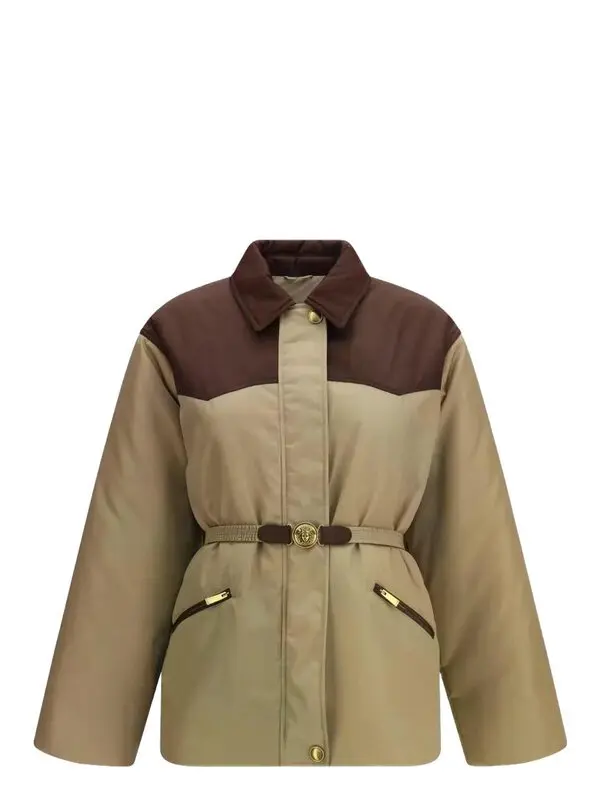 Versace Belted Medusa Jacket - Neutrals
