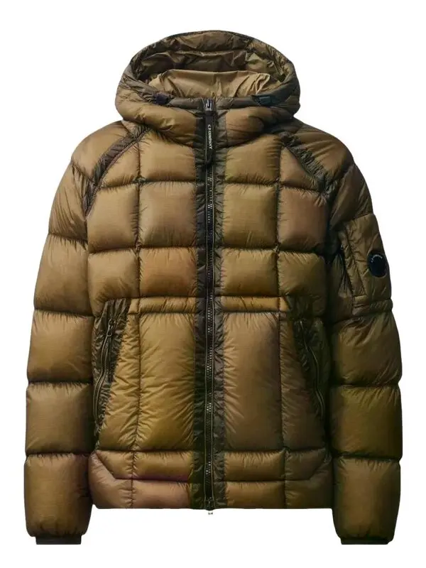 C.P. COMPANY Lens-detail Quilted Padded Jacket - Brown
