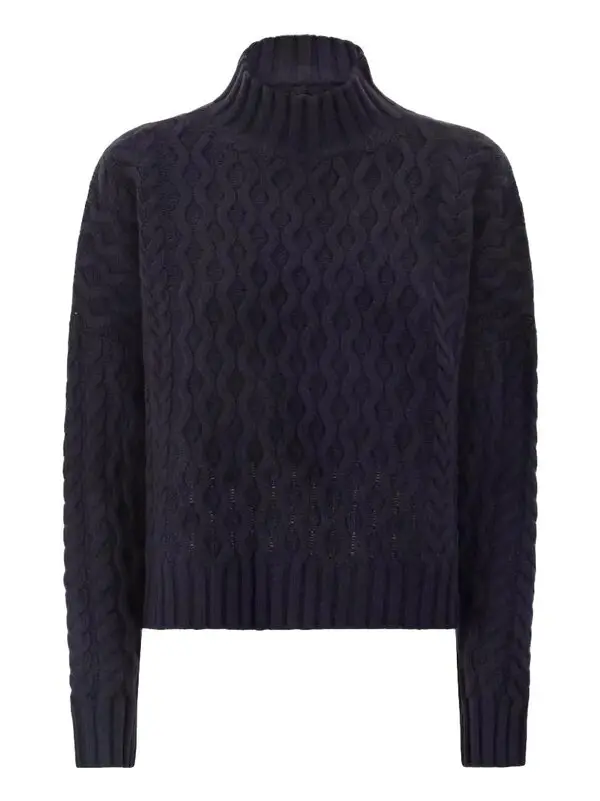 Max Mara Cable-knit Sweater - Blue