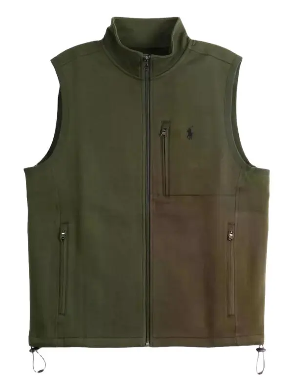 Polo Ralph Lauren Logo-embroidered Zip-up Vest - Green