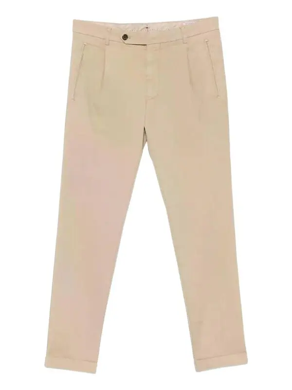 BERWICH Pleated Straight-leg Trousers - Neutrals