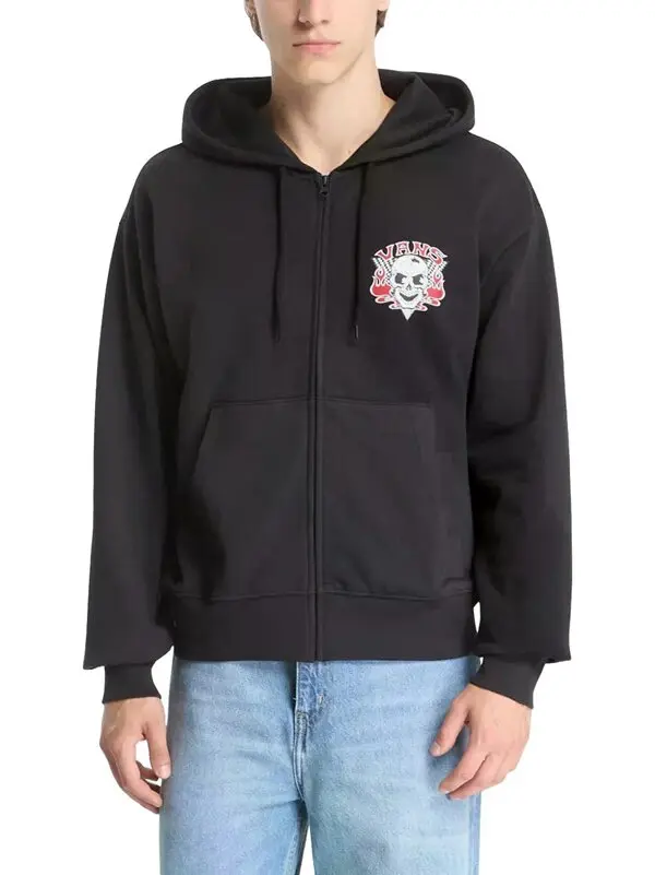 VANS Blaze Head Graphic-print Zip-up Hoodie - Black