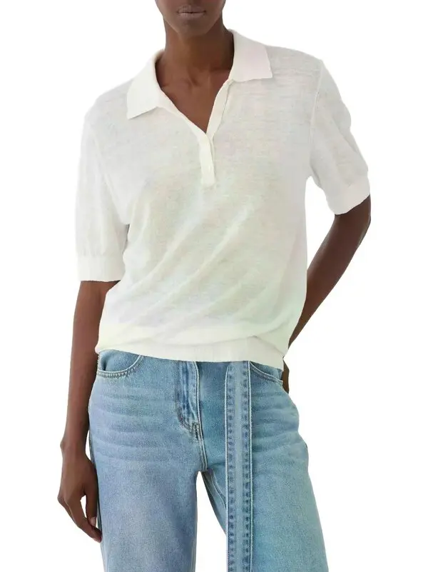 ELEH Short-sleeve Polo Shirt - Neutrals