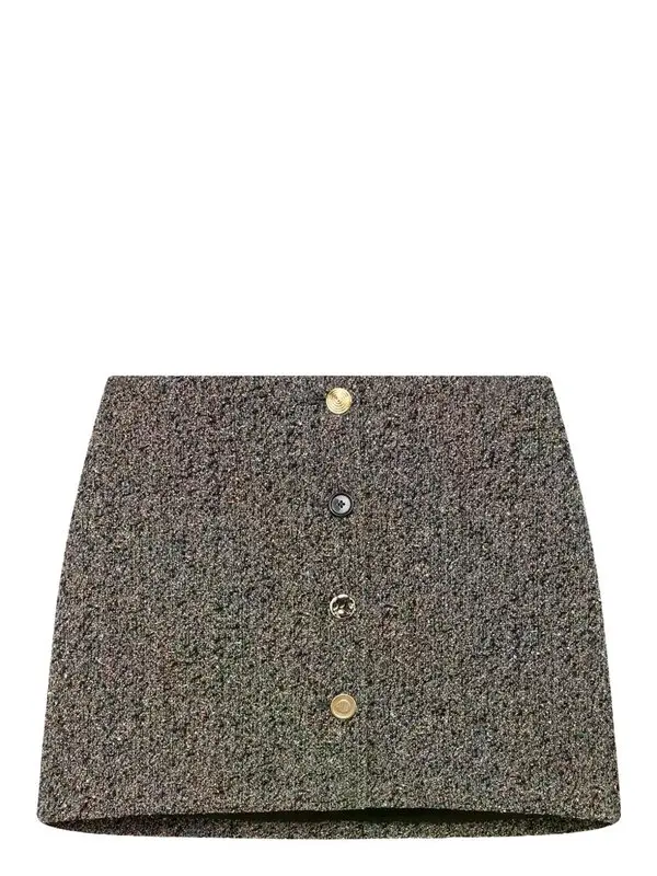 MSGM Button-down Mini Skirt - Brown