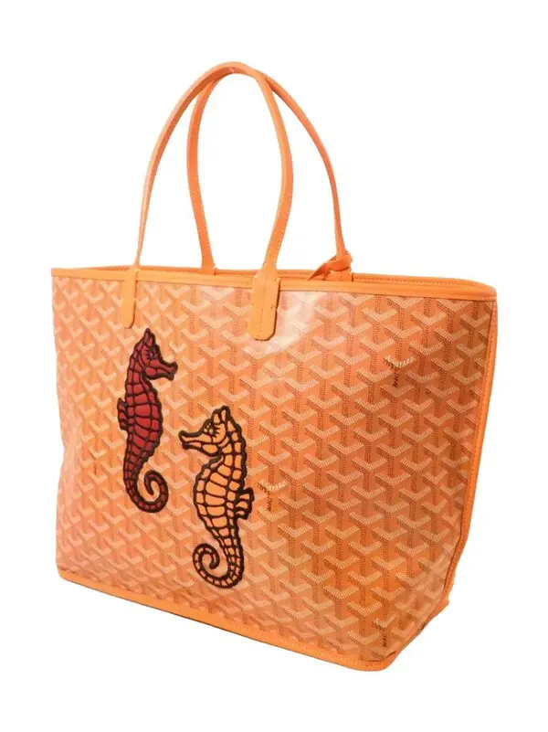 Goyard Pm Anjou Seahorse-patch Tote Bag - Pink