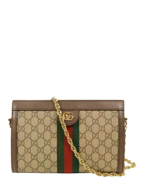 Gucci Small Ophidia Gg Chain Shoulder Bag - Neutrals