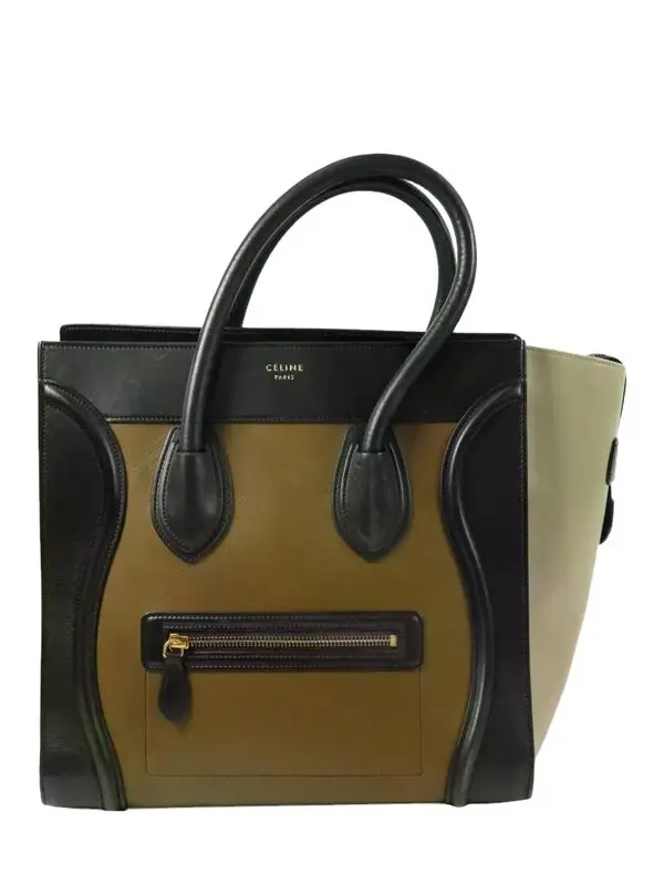 Celine Mini Luggage Leather Tote Bag - Brown