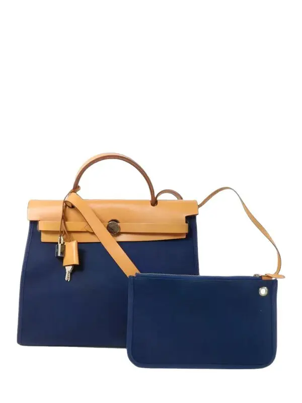Hermès 2013 Pm Herbag Two-way Handbag - Blue