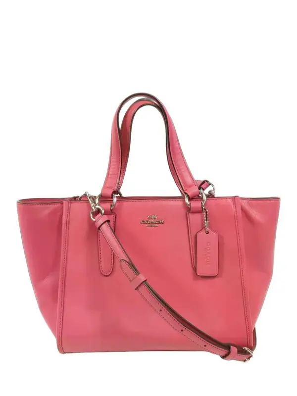 COACH VINTAGE Leather Tote Bag - Pink