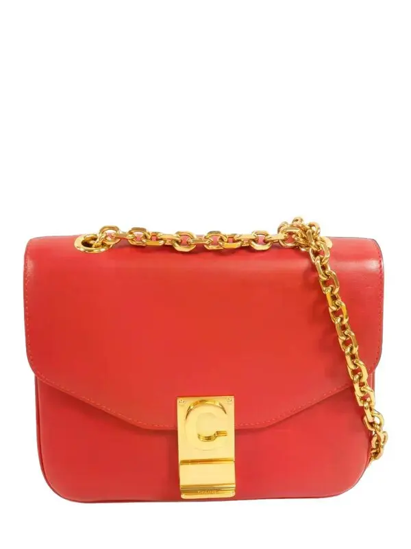 Celine Small C Chain Leather Mini Bag - Red