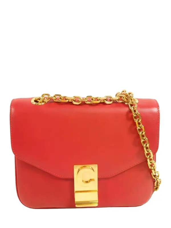 Celine Small C Chain Leather Mini Bag - Red