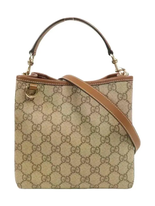 Gucci Gg Supreme Bucket Bag - Neutrals