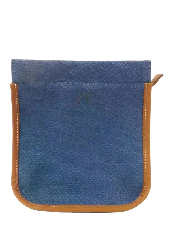 Hermès Camaieu Zip-fastening Wash Bag - Blue