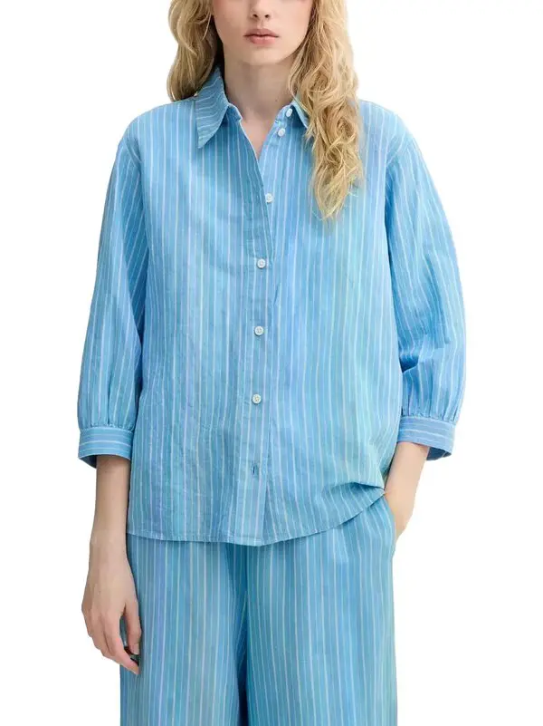 Marc O'polo Striped Tie-back Shirt - Blue