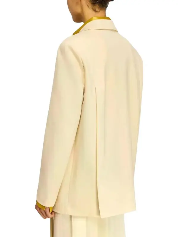 SEMICOUTURE Jolene Button-back Blazer - Yellow