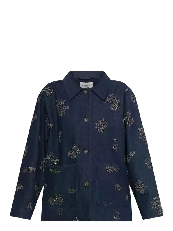 Munthe Vichola Bead-embellished Jacket - Blue